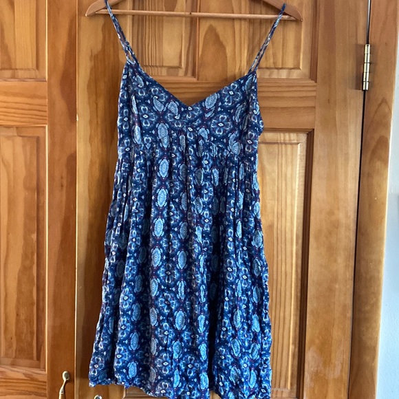 Cape Juby | Dresses | Cape Juby Sundress Blue With Purple And White ...